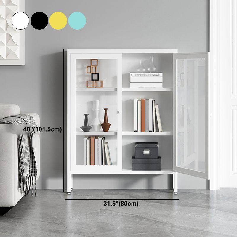 Scandinavian Style Bookcase with Door Shelf Bookcase for Study Room and ...