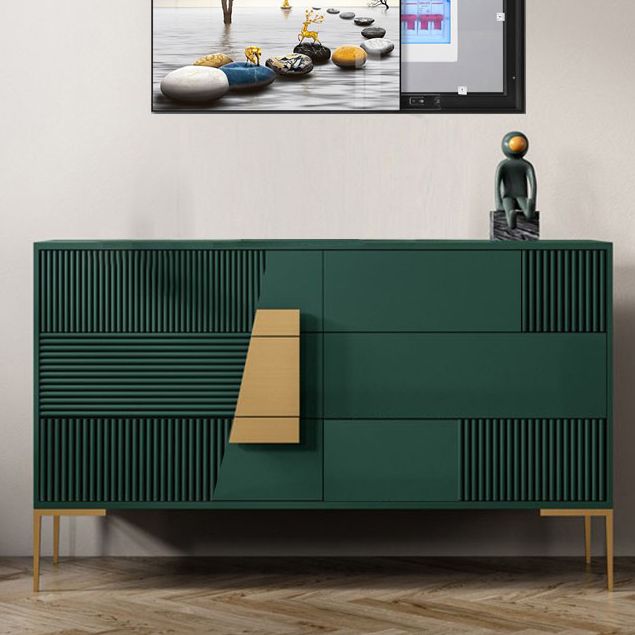 Glam Style Wood Buffet Sideboard Dining Room Buffet Server with Drawer ...