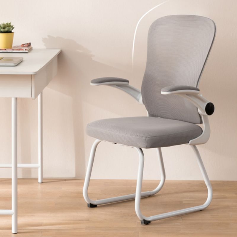 Modern Desk Chair No Distressing Padded Arms No Wheels Office Chair ...