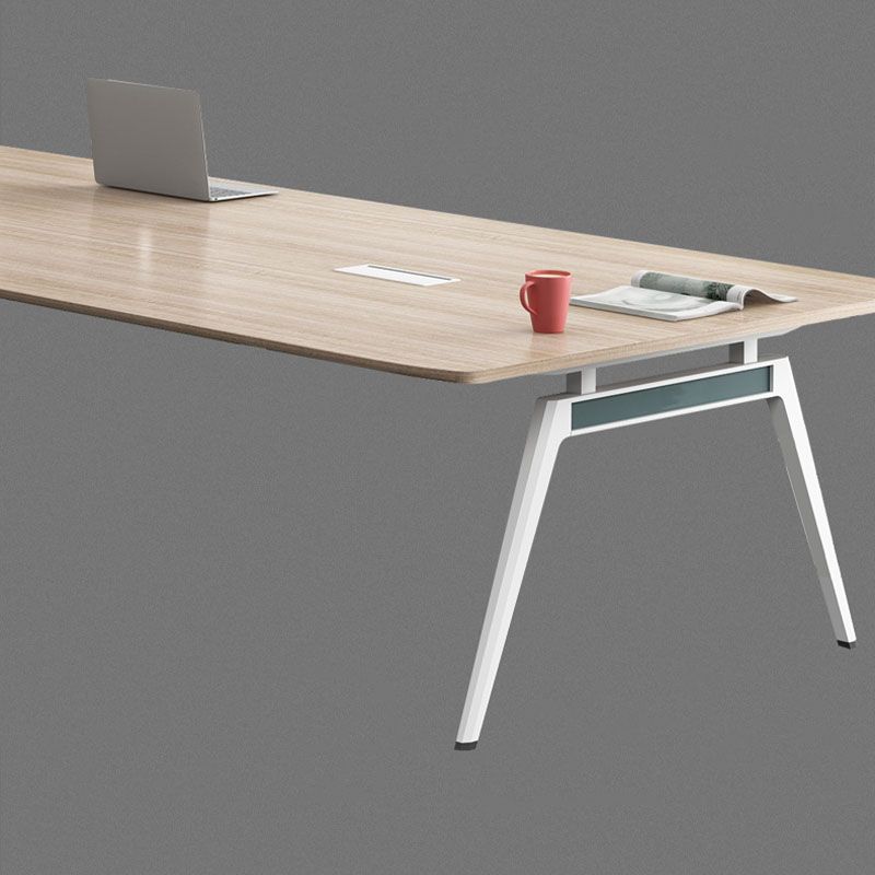 Modern Solid Wood Writing Desk Natural Parsons Writing Desk for Office ...