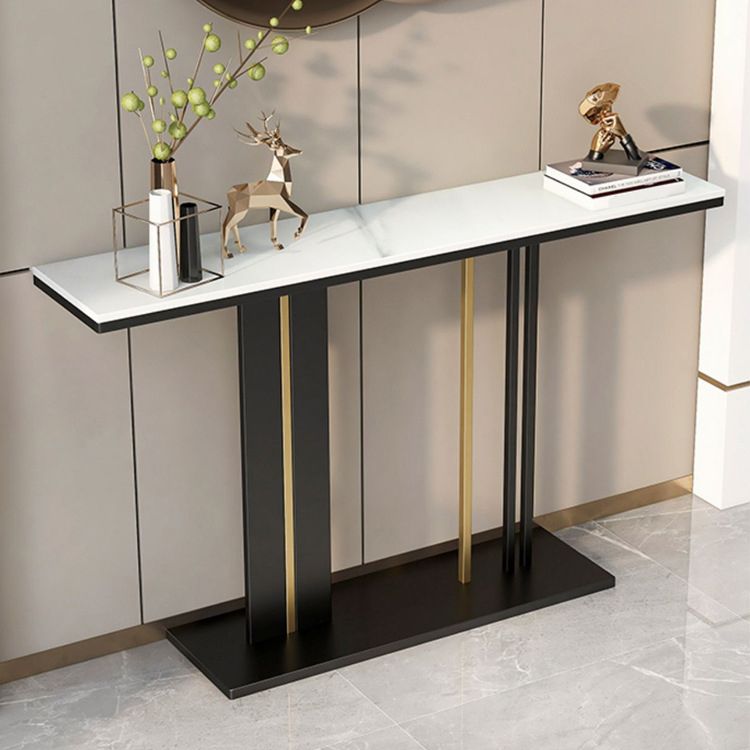 Rectangle Contemporary Console Table Antique Finish Console Sofa Table ...