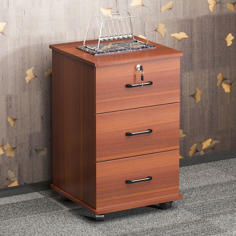 Modern Style Vertical Filing Cabinet Wood Locking Storage Filing ...