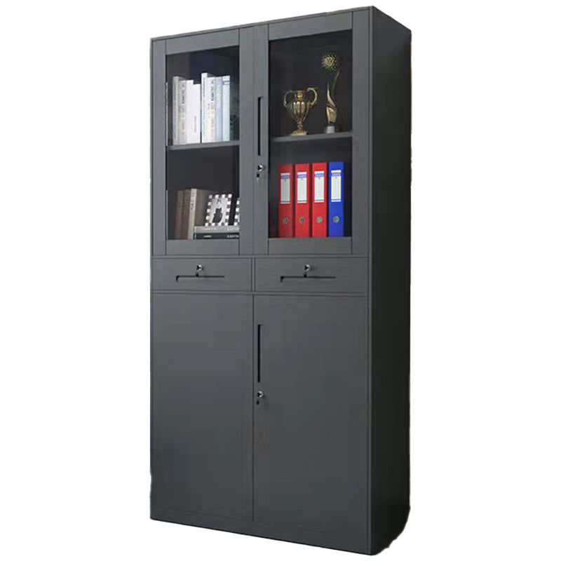 Modern File Cabinet Solid Color Vertical Metal File Cabinet with ...