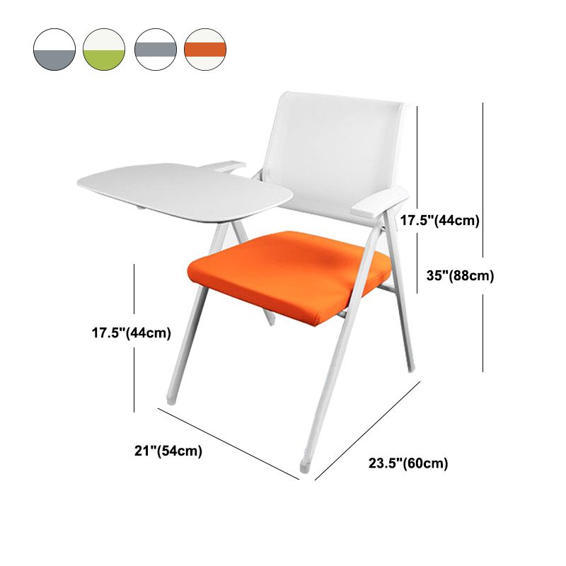 Mesh Mid Back Conference Chair No Wheels Fixed Arms Office Chair ...
