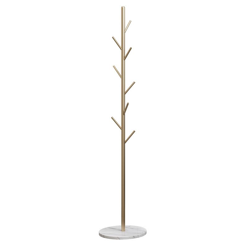 Modern Hall Stand Metal Free Standing with Hooks Entry Hall Tree ...