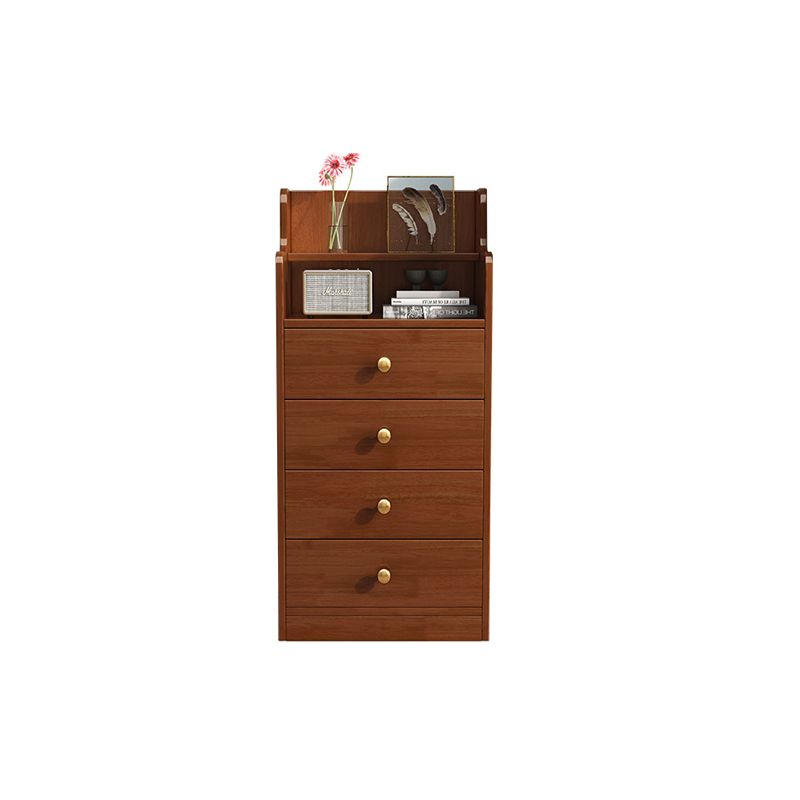 22-In Wide Solid Wood Accent Chest Mid Century 1 - Shelf Cabinet with ...