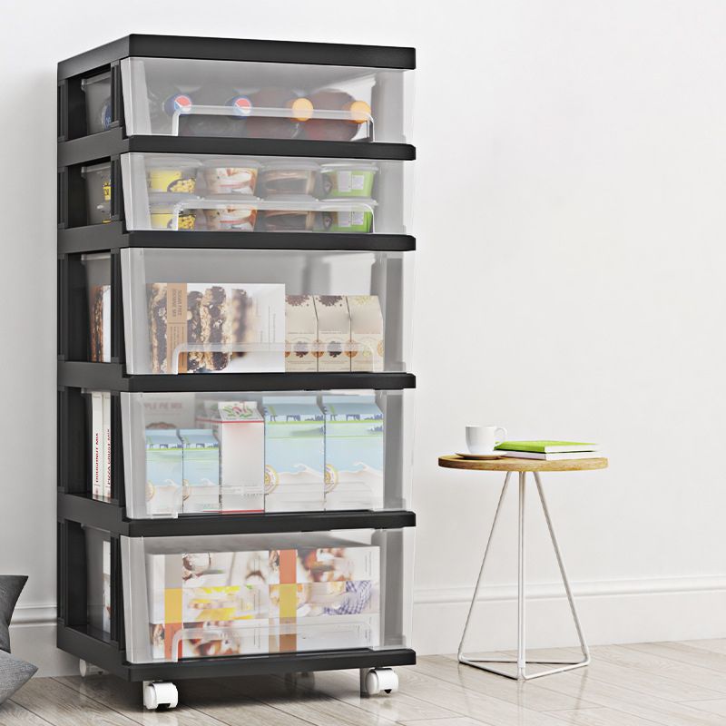 Plastic Bookshelf Contemporary Style Closed Back Bookcase for Office ...