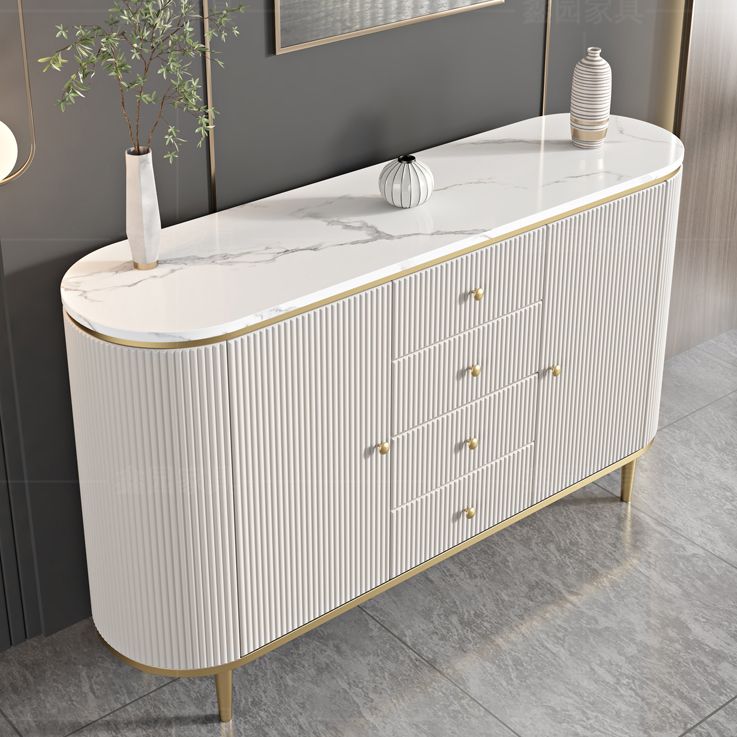 Contemporary Sideboard Cabinet White Sideboard Table with Drawers ...