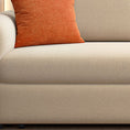 Glam Style Beige Futon Sleeper Sofa with Pillow Back and Square Arms ...