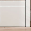 Modern Engineered Wood Bookshelf Standard Closed Back Bookcase - Clearhalo