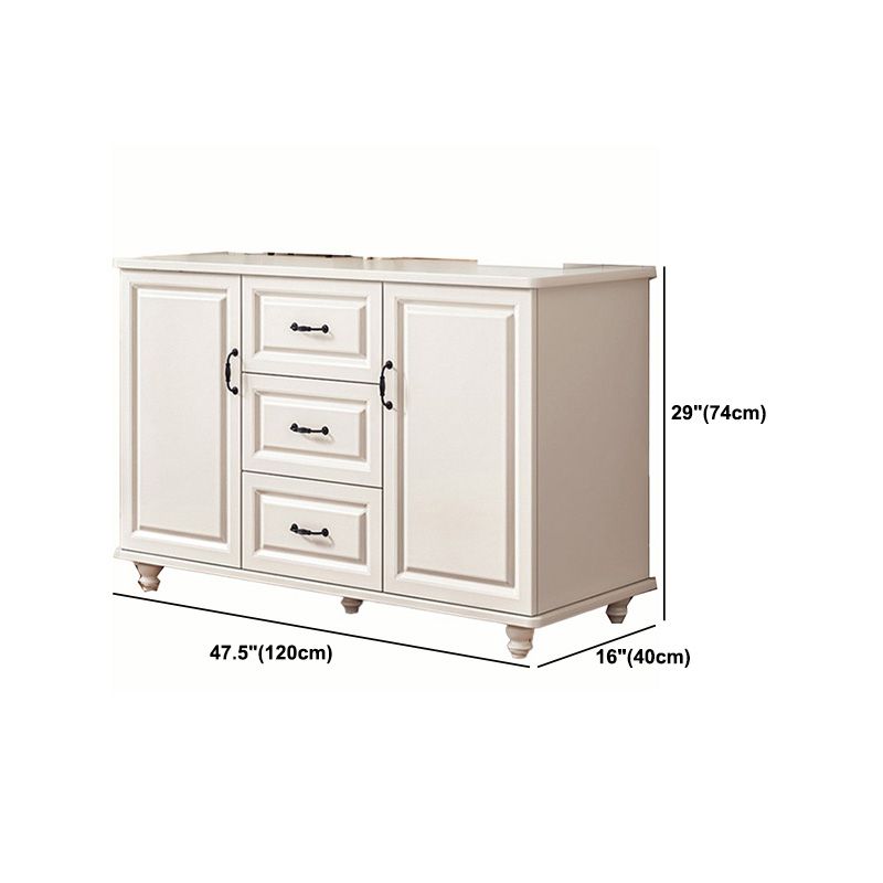 Mid-Century Modern Accent Cabinet Square Storage Cabinet with Drawer ...