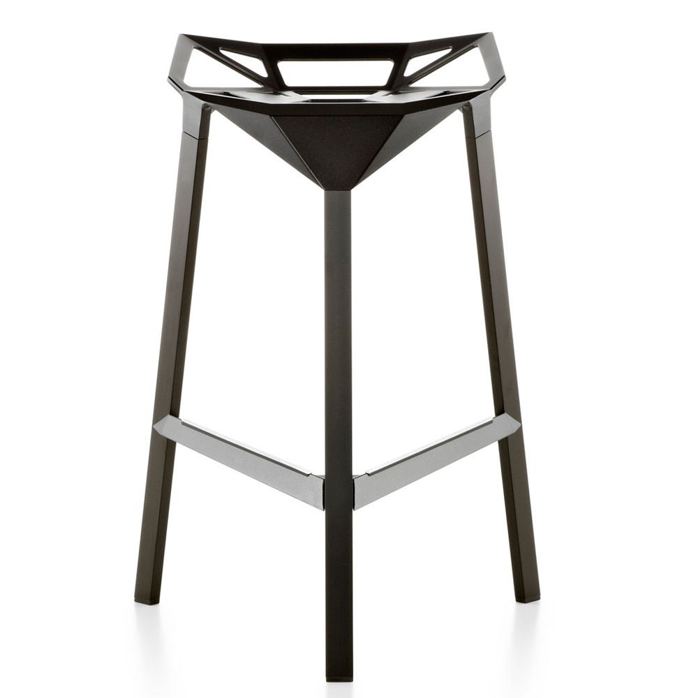 Industrial Style Metal Barstool Low Back Counter Bar Stool for Kitchen ...