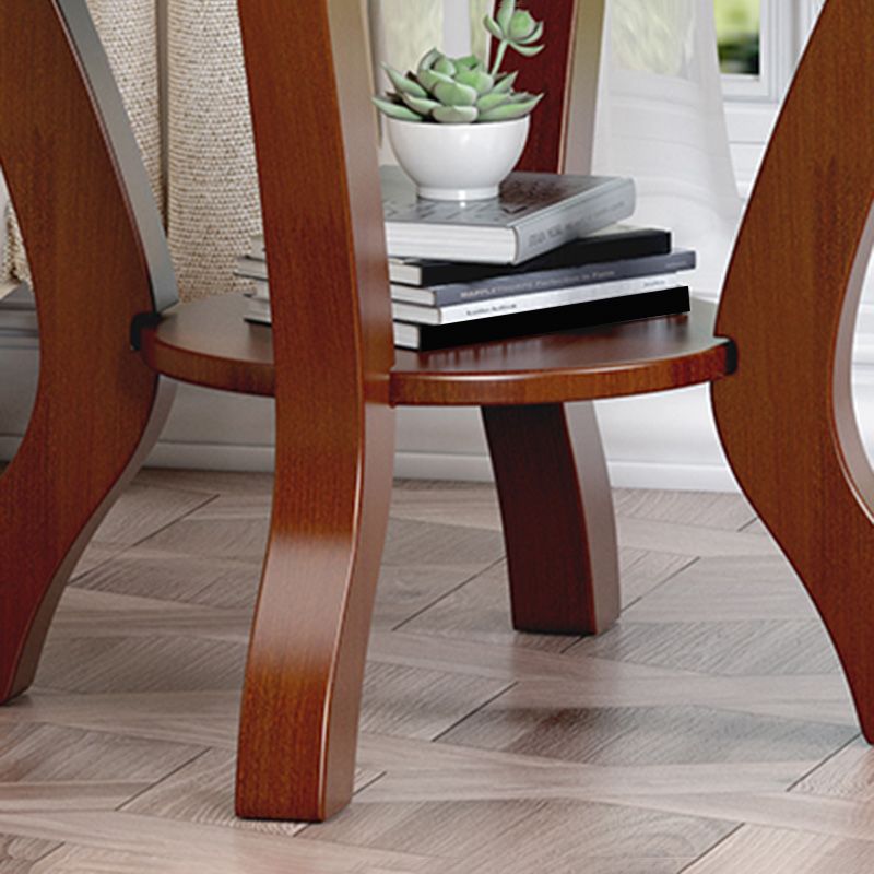 Round 4 Legs End Table Traditional Side End Table for Living Room ...