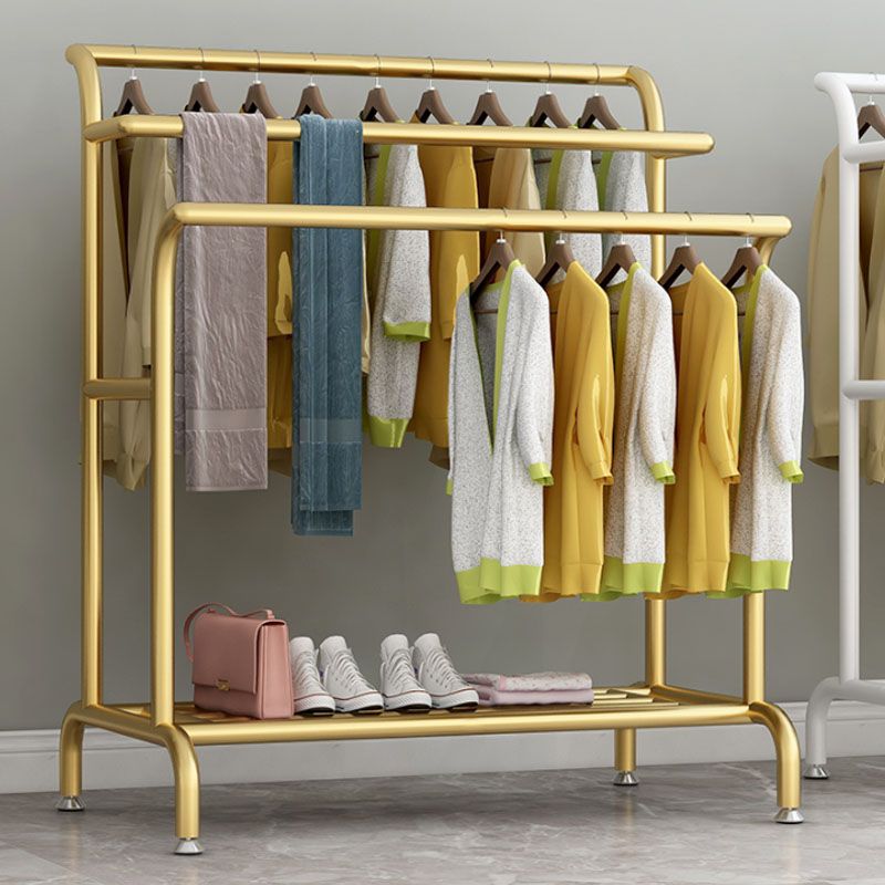 Modern Metal Coat Hanger 3 Hanging Rails and Lower Shelf Hall Stand ...