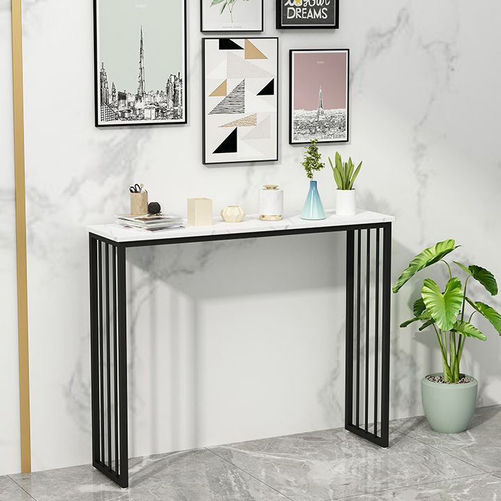 Modern Bar Dining Table Rectangle Bar Height Cocktail Table in Iron ...