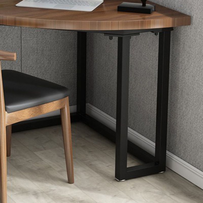Contemporary Corner Writing Desk Pine Wood Office Desk for Home - Clearhalo