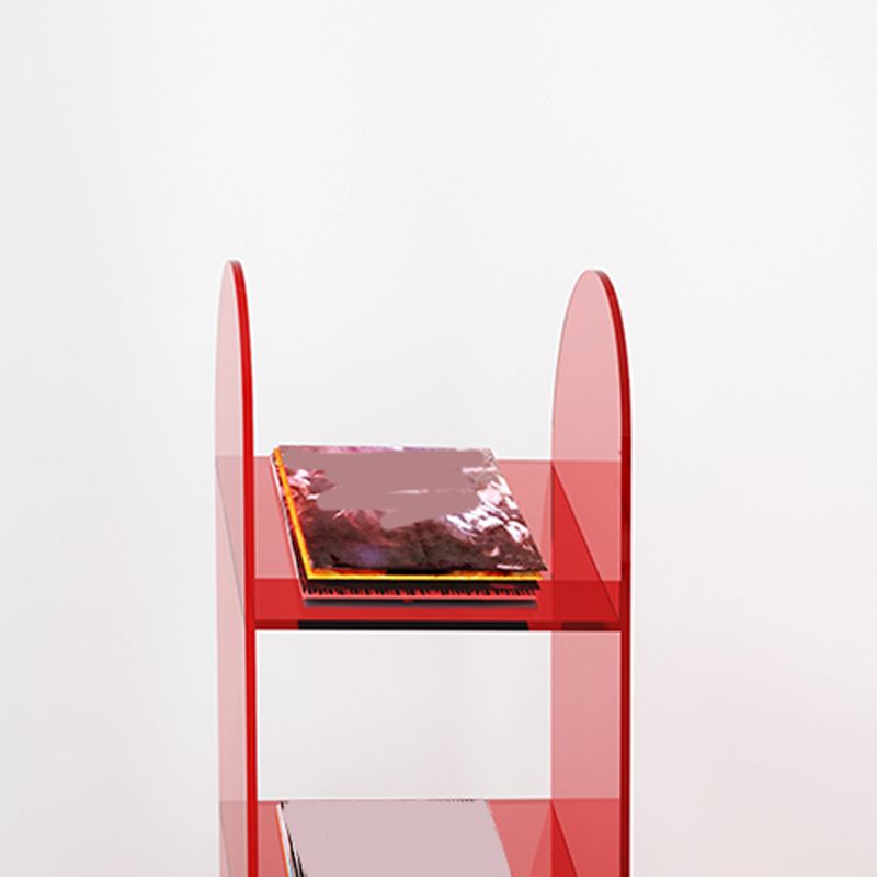 11" Wide Contemporary Bookshelf Open Back Shelves Included Bookcase ...