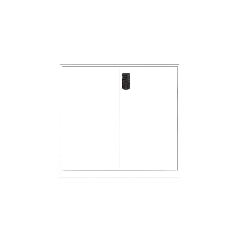 Contemporary File Cabinet Steel Frame Electronic Lock Lateral File ...