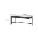 Rectangular Shaped Office Desk Conference Table 2 Legs Writing Desk in ...