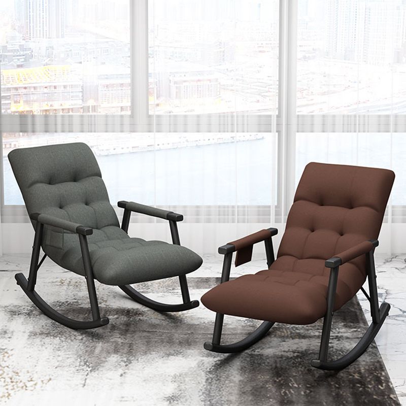 Mid Century Modern Indoor Rocking Chair Single Rocking Chair with ...