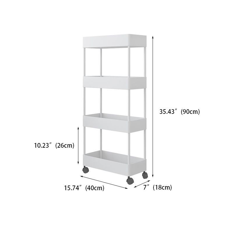 Contemporary Bookshelf Plastic Open Back Bookcase for Office with ...