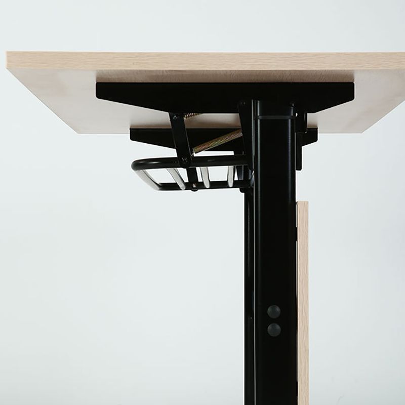 Contemporary Writing Desk for Office 30"H Rectangular Desk with Caster ...