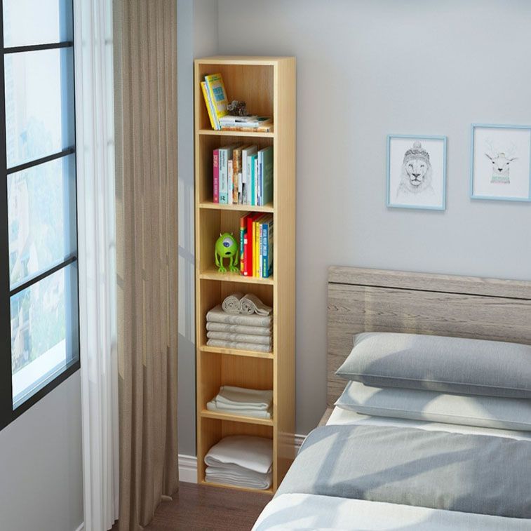 Modern Closed Back Bookshelf Wooden Shelf Bookcase for Study Room ...