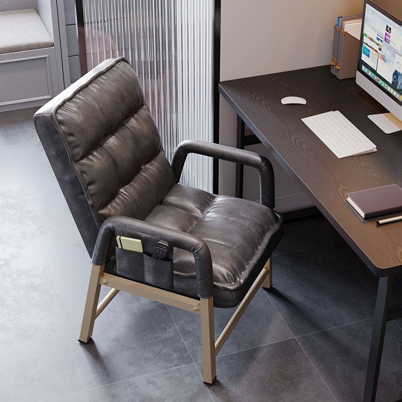 Modern Style Task Chair Mid-Back Upholstered Office Chair for Home ...