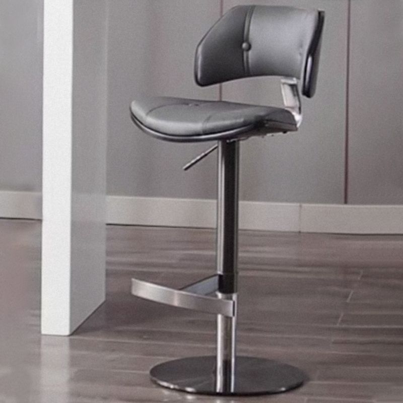 Industrial Rotatable Bar Stool Low Back Counter Bar Stool for Home ...