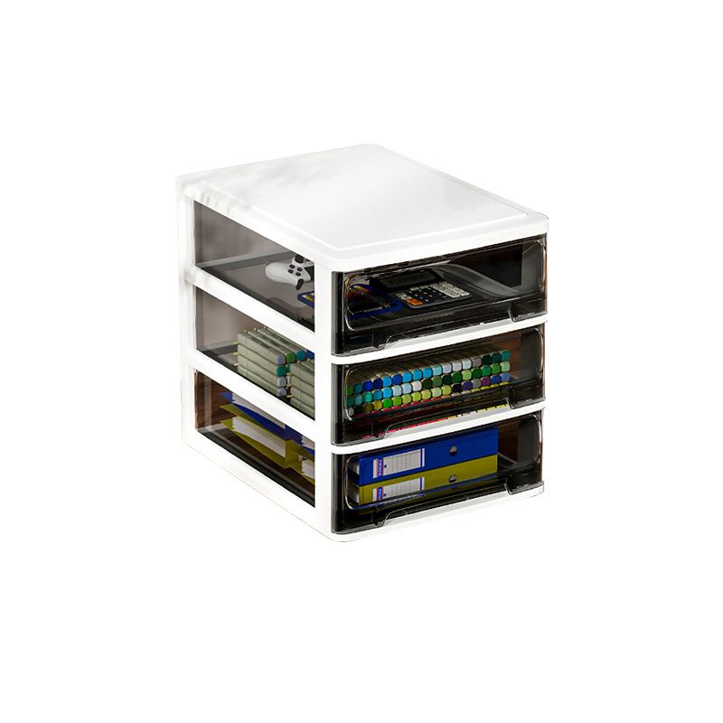 Filing Cabinet Contemporary Vertical Plastic Drawers Transparent Filing ...
