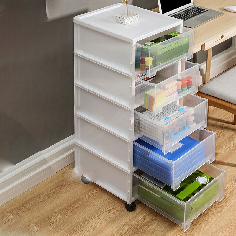 Modern Plastic Movable File Cabinet Drawers Storage Filing Cabinet for ...