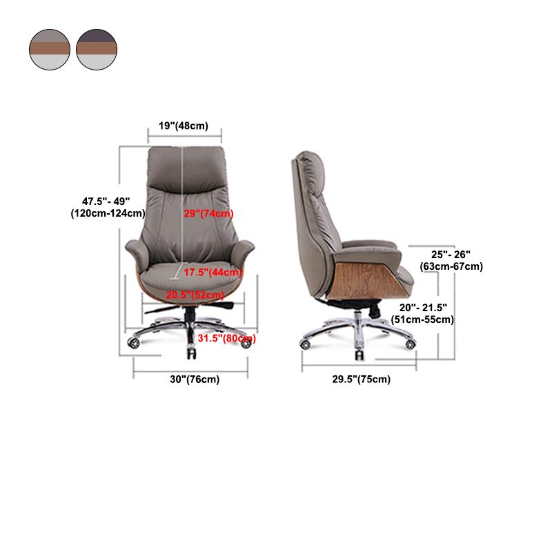 Executive Ergonomic Computer Chair Tilt Mechanism Adjustable Seat ...