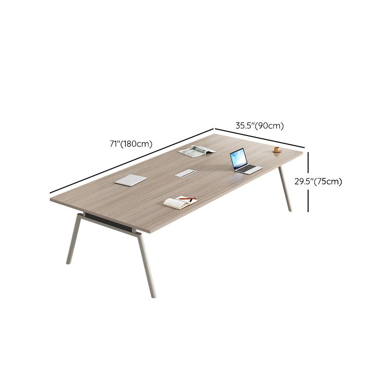 29.25-inch Height Modern Writing Desk Manufactured Wood Office Desk ...
