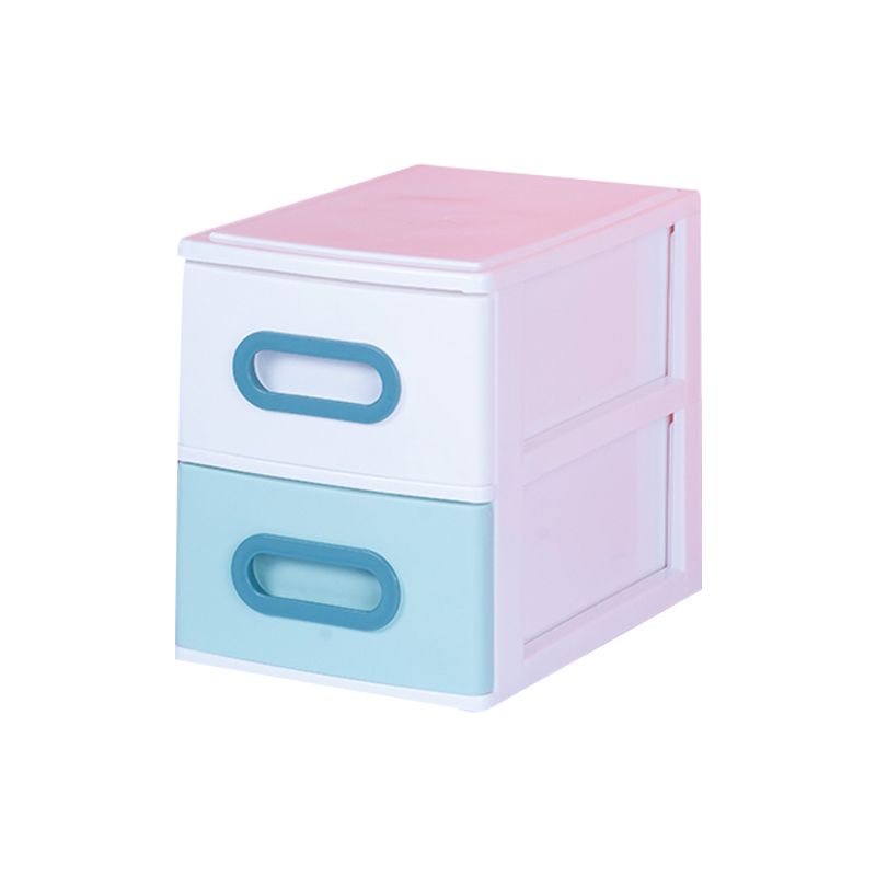 Plastic File Cabinet Vertical Color Block File Cabinet with Drawers for ...