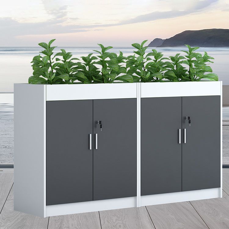 Modern Lateral File Cabinet Contrast Panel Wooden Filing Cabinet for ...