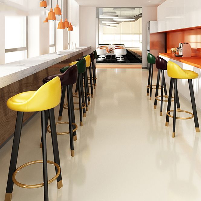 Scandinavian Style Bar-stool with Steel Legs Single Counter Stool for ...