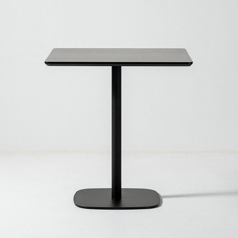 Industrial Square Dining Table Pedestal Dining Table for Home Kitchen ...