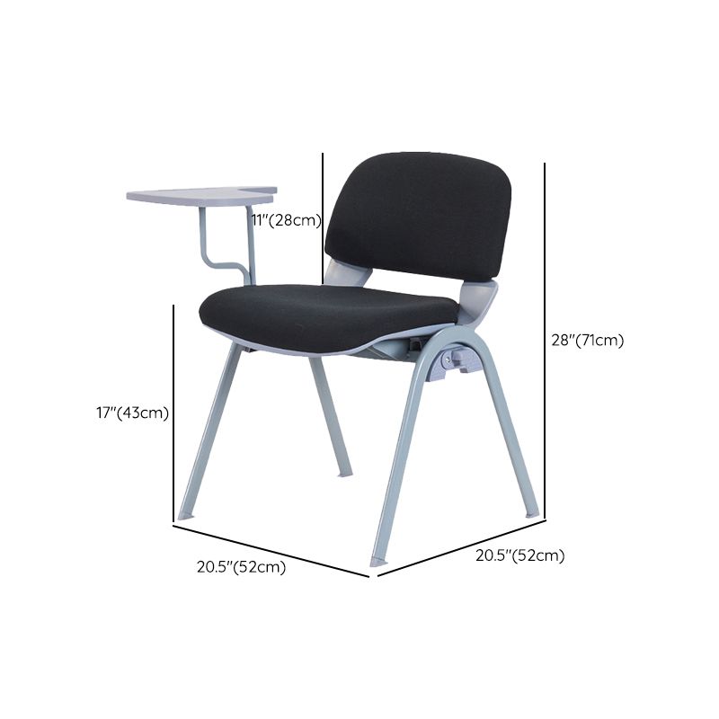 Modern Ergonomic Conference Chair No Arm Task Chair for Office - Clearhalo