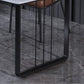 Contemporary Writing Desk Stone Sled Base Office Desk , 29.53" Tall ...