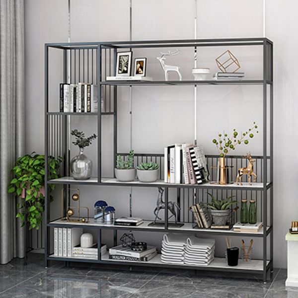 Open Back Shelf Bookcase 5 Levels with Rectangular Shelves Shelf 71 ...