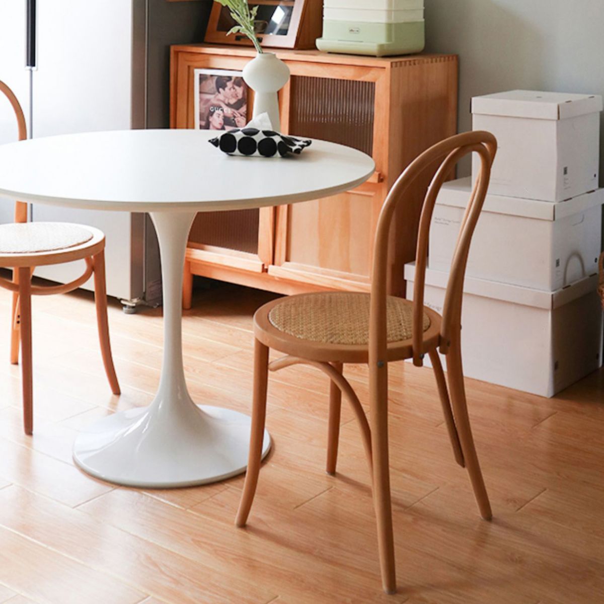 Contemporary Style Beech Wood Chiar Windsor Back Side Kitchen Dining ...