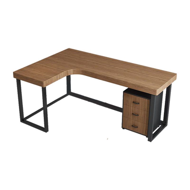 Home Contemporary Writing Desk 30" Height L-Shape Matte Finish Office ...