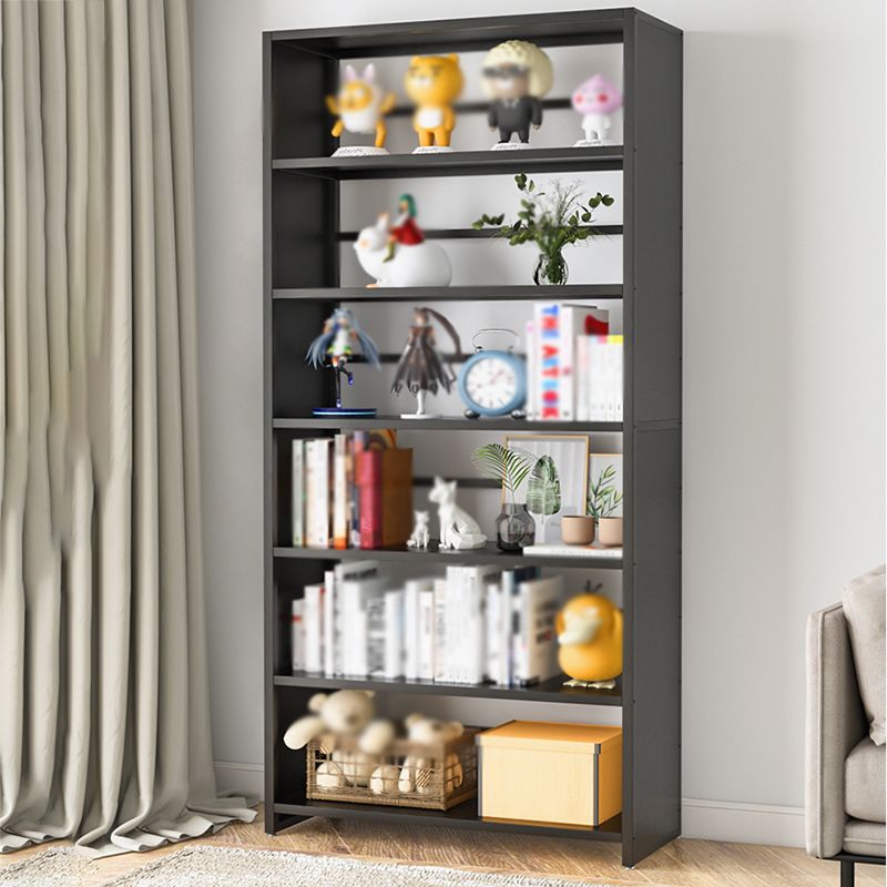 Modern Metal Bookshelf Open Shelf Bookcase with Rectangular Shelves ...
