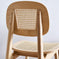 Modern Style Wooden Chair Dining Armless Open Back Chairs for Kitchen ...