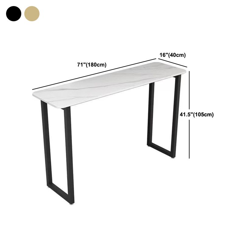 Rectangle Pub Table Contemporary Style Bar Table for Small Places ...