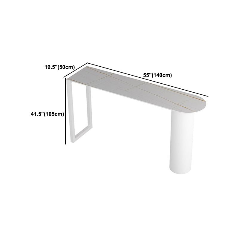 Modern 1/2/3/5 Pieces Sintered Stone Pub Table Set Fixed Table Counter ...