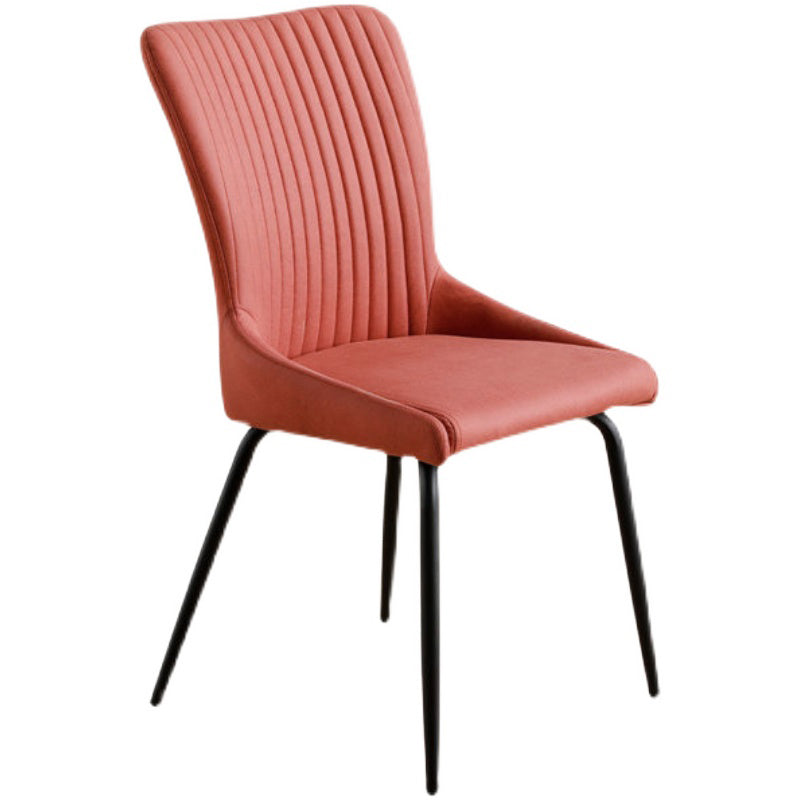 Leather Scandinavian Hotel Side Chair Parsons 18.5'' Wide Dining Chair ...