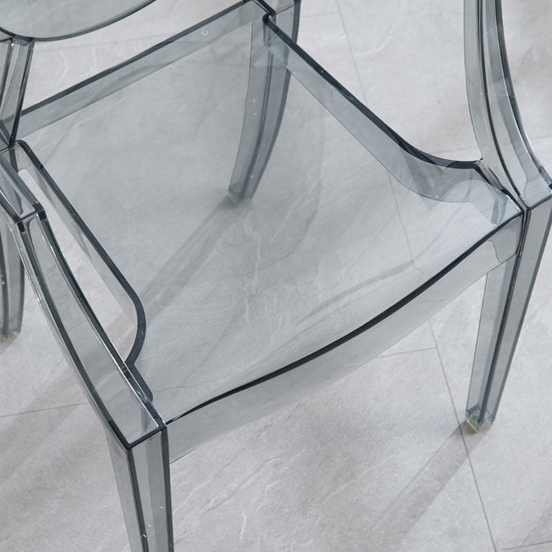 Scandinavian Arm Plastic Side Chairs for Home Open Back Side Chair ...