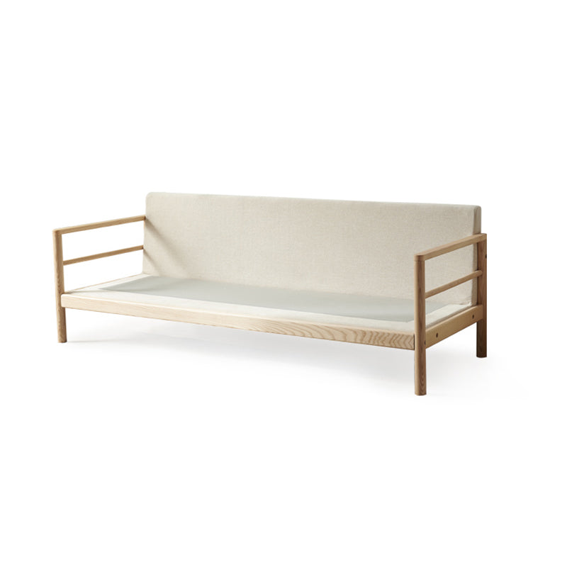 Modern Cotton Sofa Loose Back Sofa 32.6"W with Pillow Top Arm - Clearhalo
