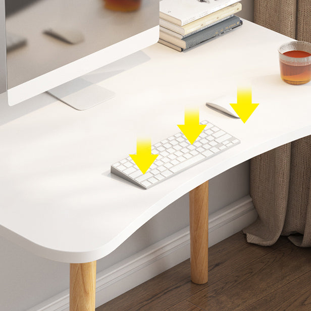 Modern Freeform Home Writing Desk Dormitory Artificial Wood Office Desk ...